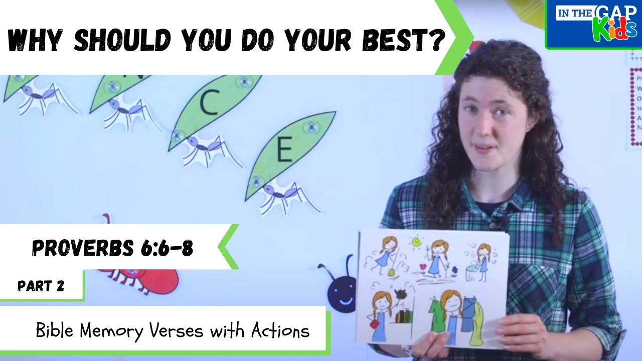 Proverbs 6:6-8 | Bible Verses to Memorize for Kids with Actions ...