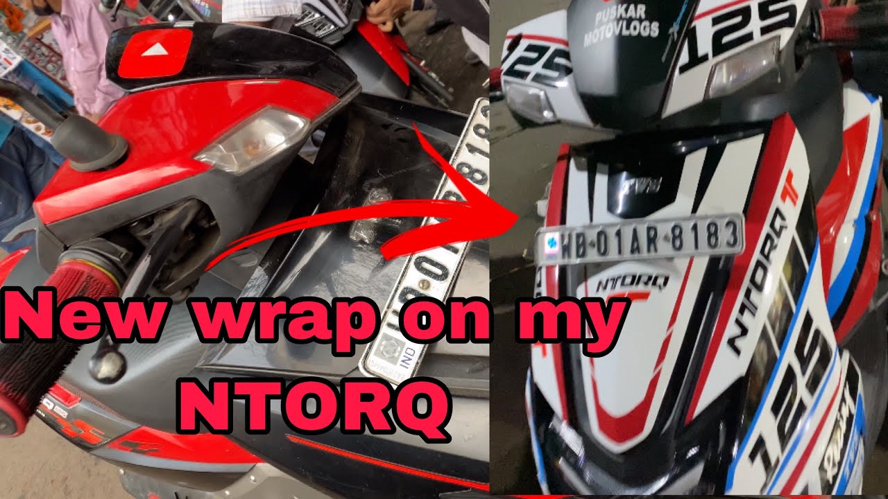 My new wrapping on ntorq 125 race edition || dream wrap // part 2 - YouTube