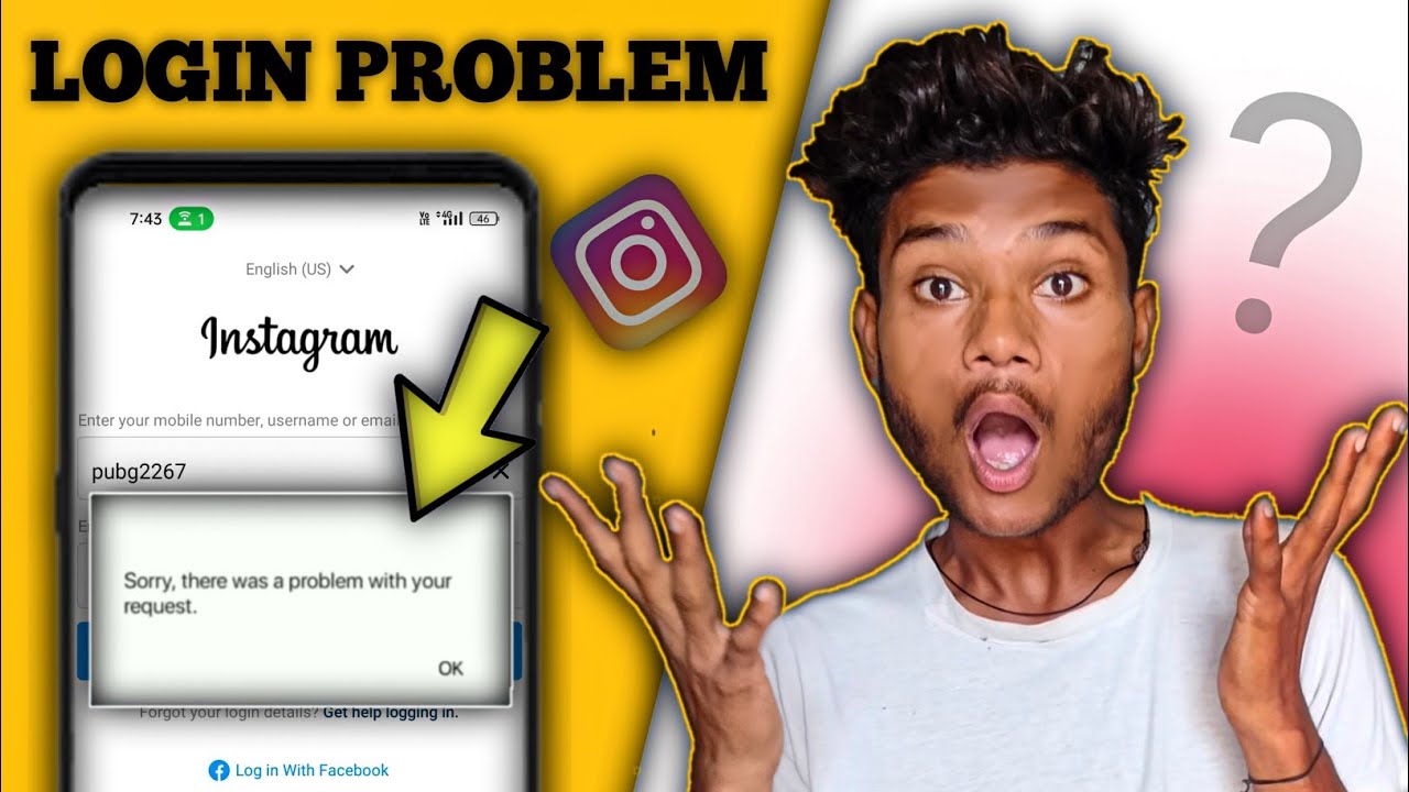 Sorry,There was a problem with your request problem fix 2024 | Instagram problem fix login ...