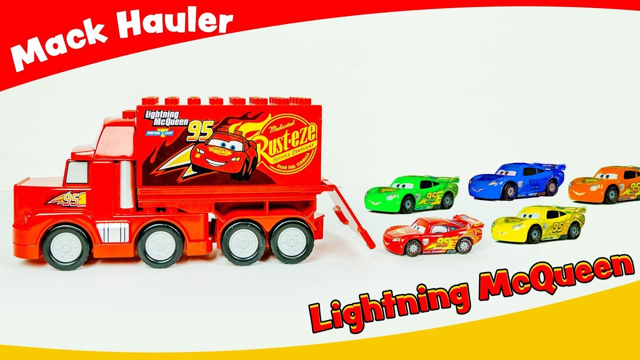 Lego Duplo Mack & McQueen Race Car Toys - Learn Colors, Assembling and ...