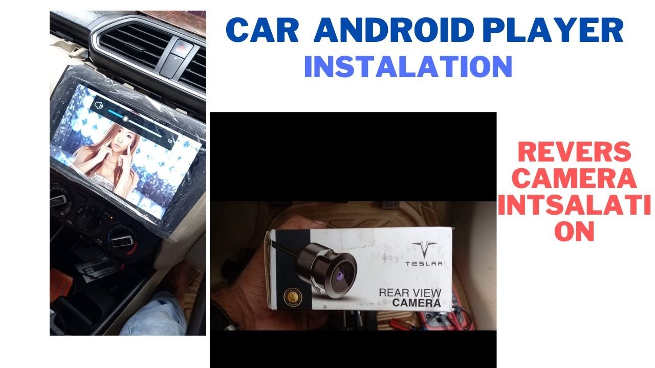 Car android player installation revers camera installation - YouTube