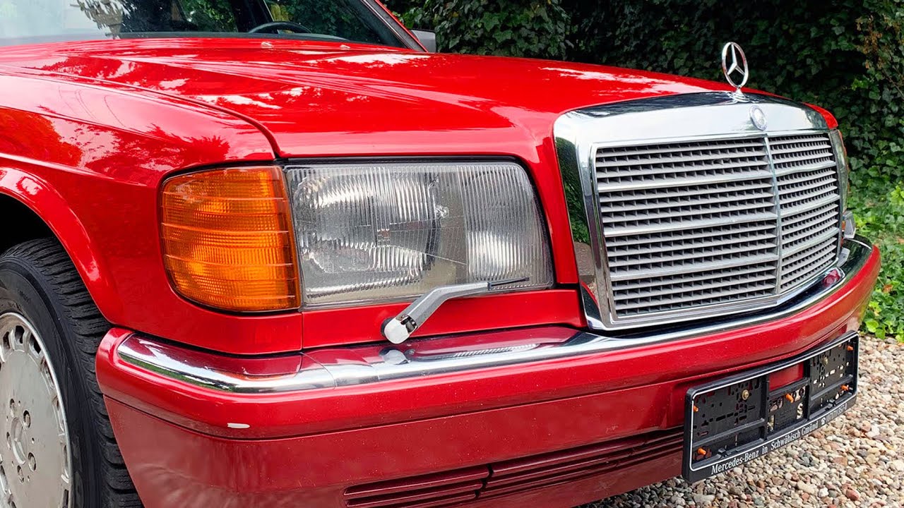 1989 Mercedes-Benz 420 SE w126 in paint Signal Red - YouTube