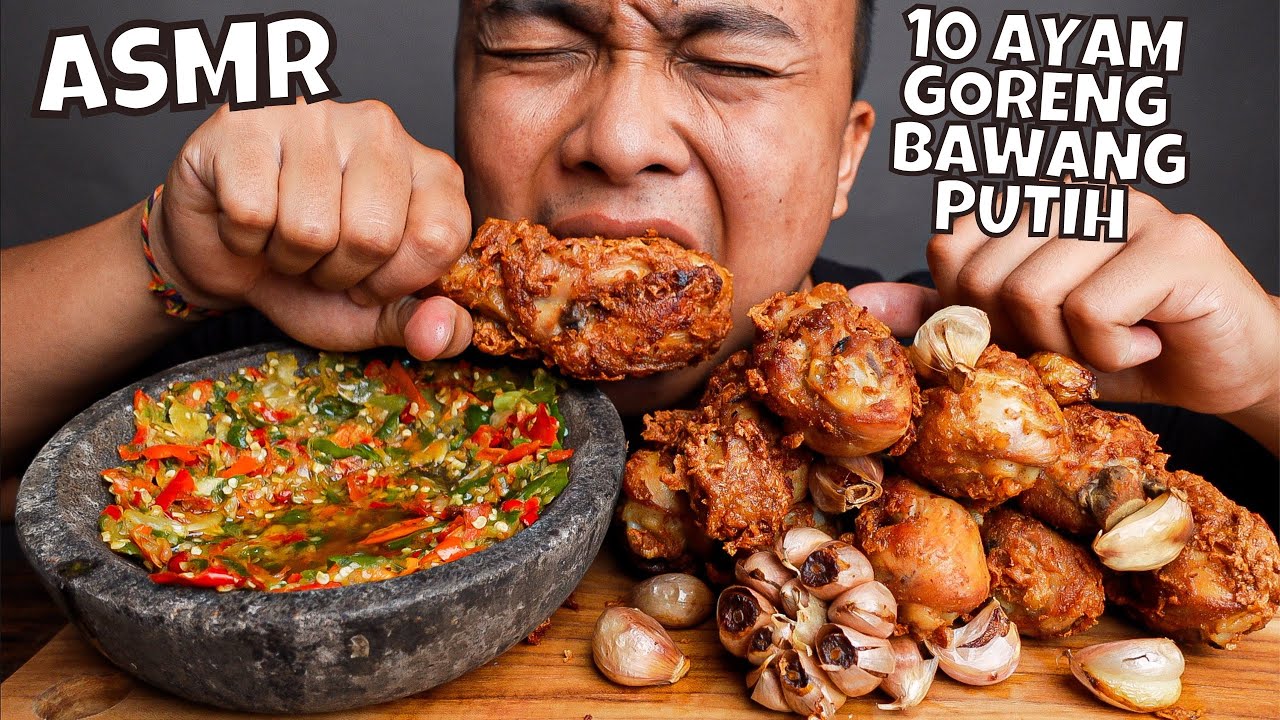 MUKBANG AYAM PEDAS BAWANG PUTIH!! MUNBANG MAKANAN PEDAS #madukorat ...
