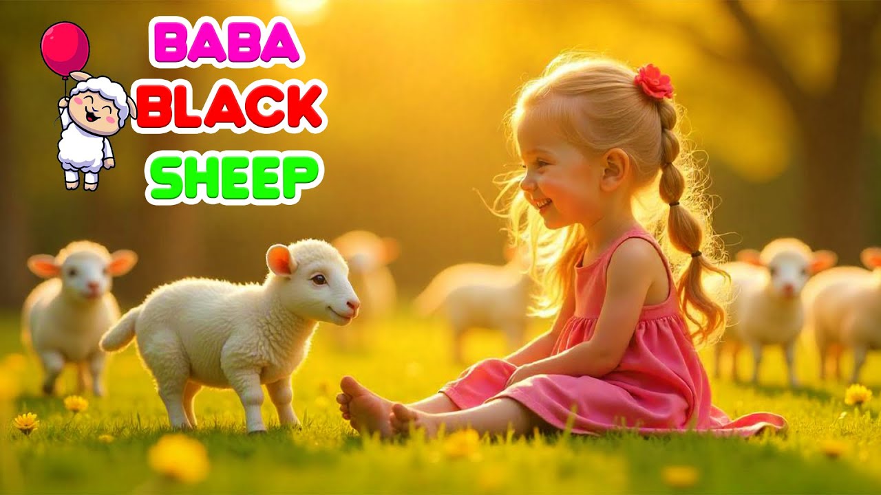 Baa Baa Black Sheep Nursery Rhyme | Fun Sing-Along for Kids | Learning ...