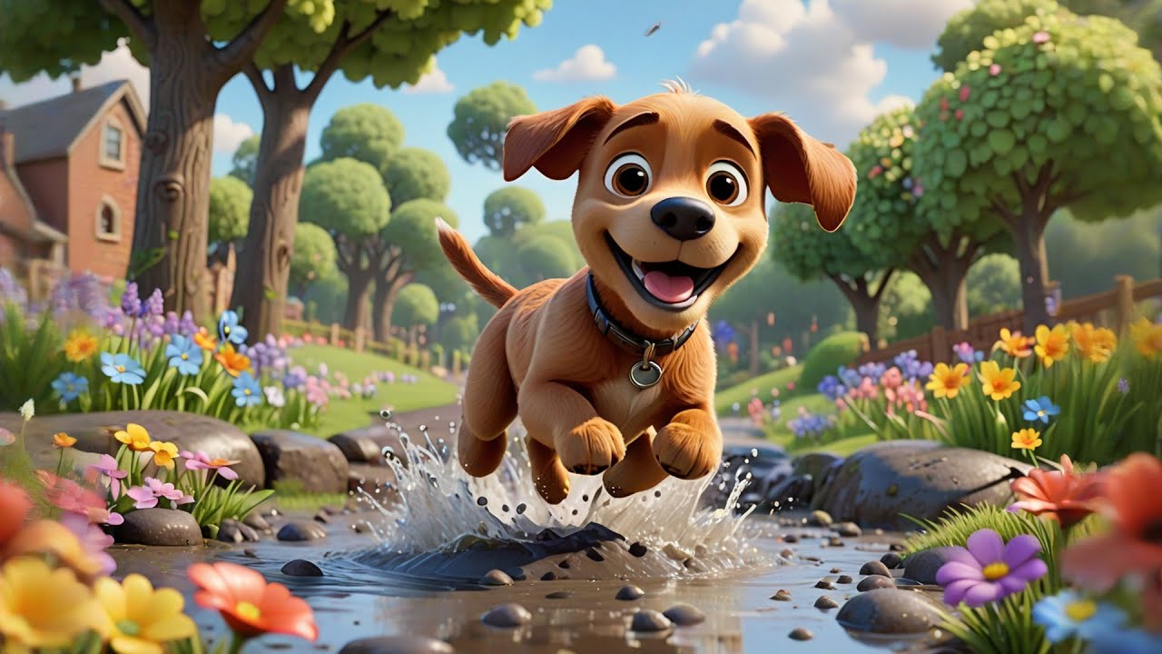Puppy’s Splashy Muddy Puddle 🐶🌧️ | Funny Nursery Rhymes Songs for Kids ...