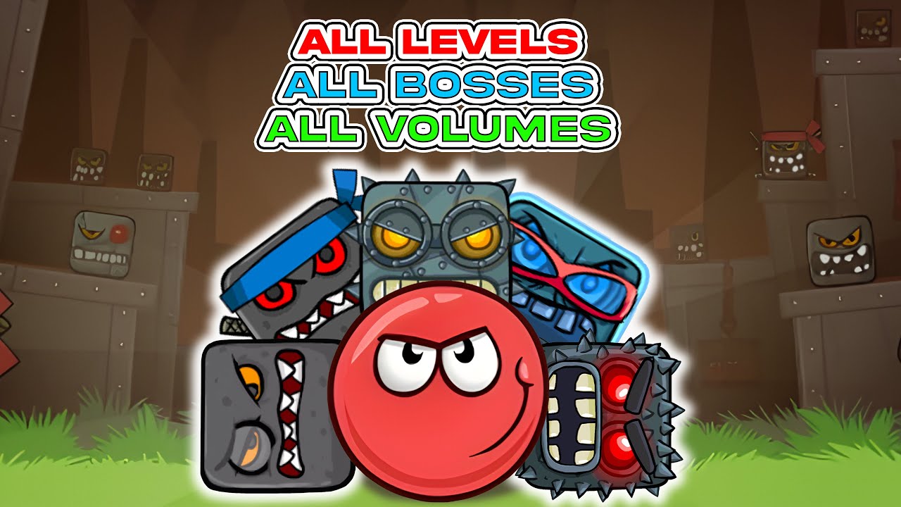 Red Ball 4 - All Levels - All Bosses - All Volumes - Full Gameplay ...
