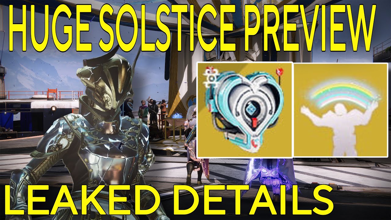 HUGE SOLSTICE PREVIEW! NEW ARMOR, NEW WEAPON, TITLE & MORE! - YouTube