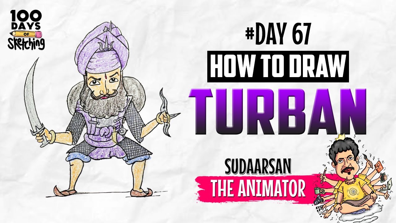 Turban Drawing | Day 67 | #100daysofsketchingchallenge | #art ...