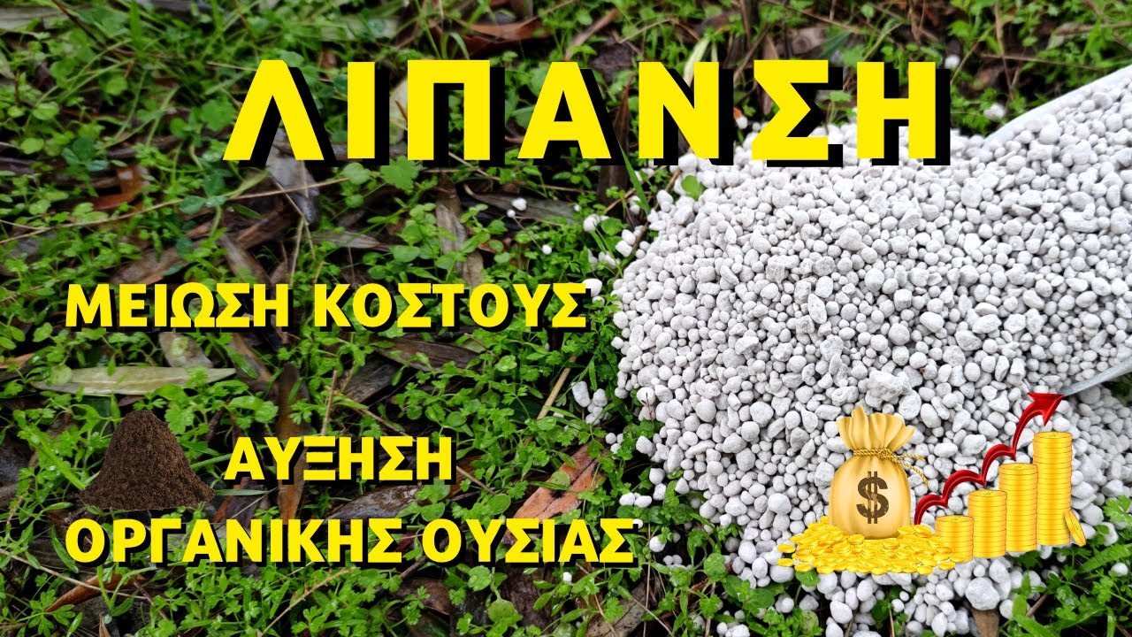 ΛΙΠΑΝΣΗ ΕΛΙΑΣ - ΜΕΙΩΣΗ ΚΟΣΤΟΥΣ - ΑΥΞΗΣΗ ΟΡΓΑΝΙΚΗΣ ΟΥΣΙΑΣ - YouTube