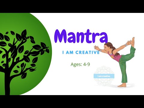 Mantra "I am Creative" | Age 4-9 | Yoga for Kids - YouTube