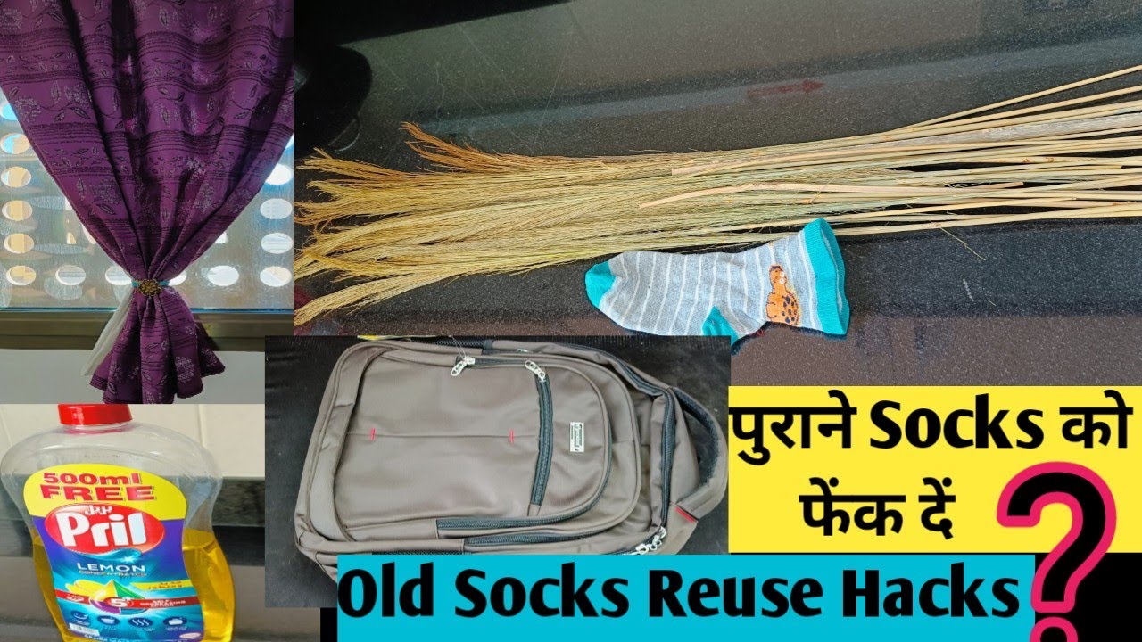 Zero cost Home Hacks//Old Socks Reuse Hacks/Ideas// Old Socks DIY ...