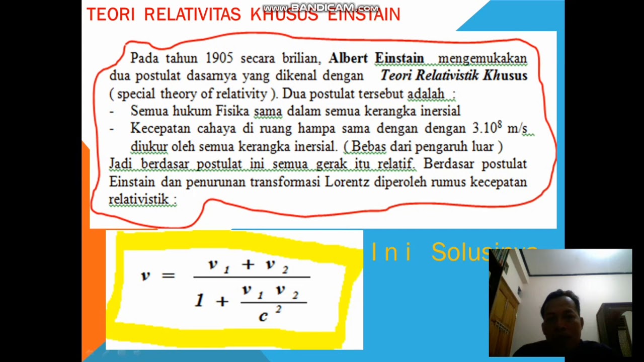 Relativitas Kecepatan - YouTube