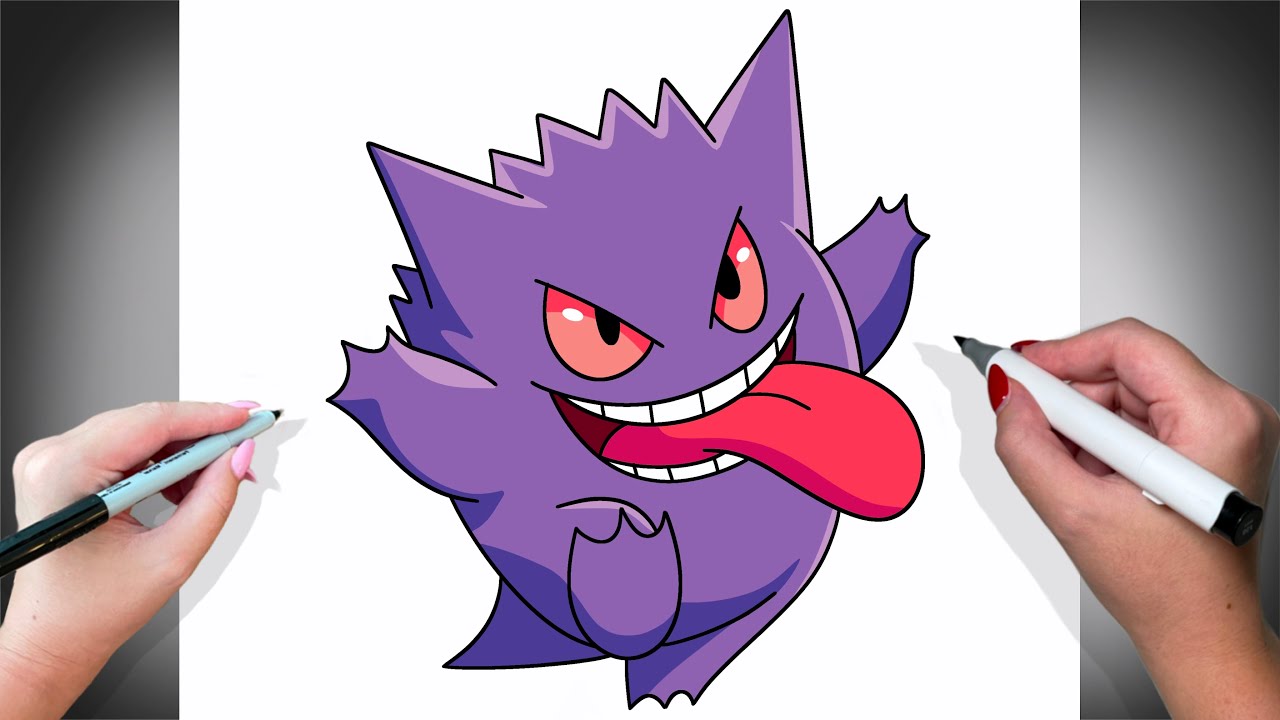 How To Draw Gengar Pokémon Youtube