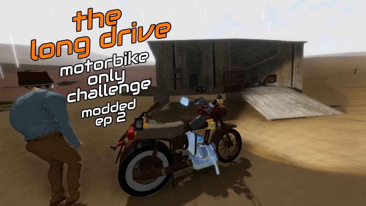 The Long Drive! Motorbike Only Challenge Modded ep 2: The New House ...
