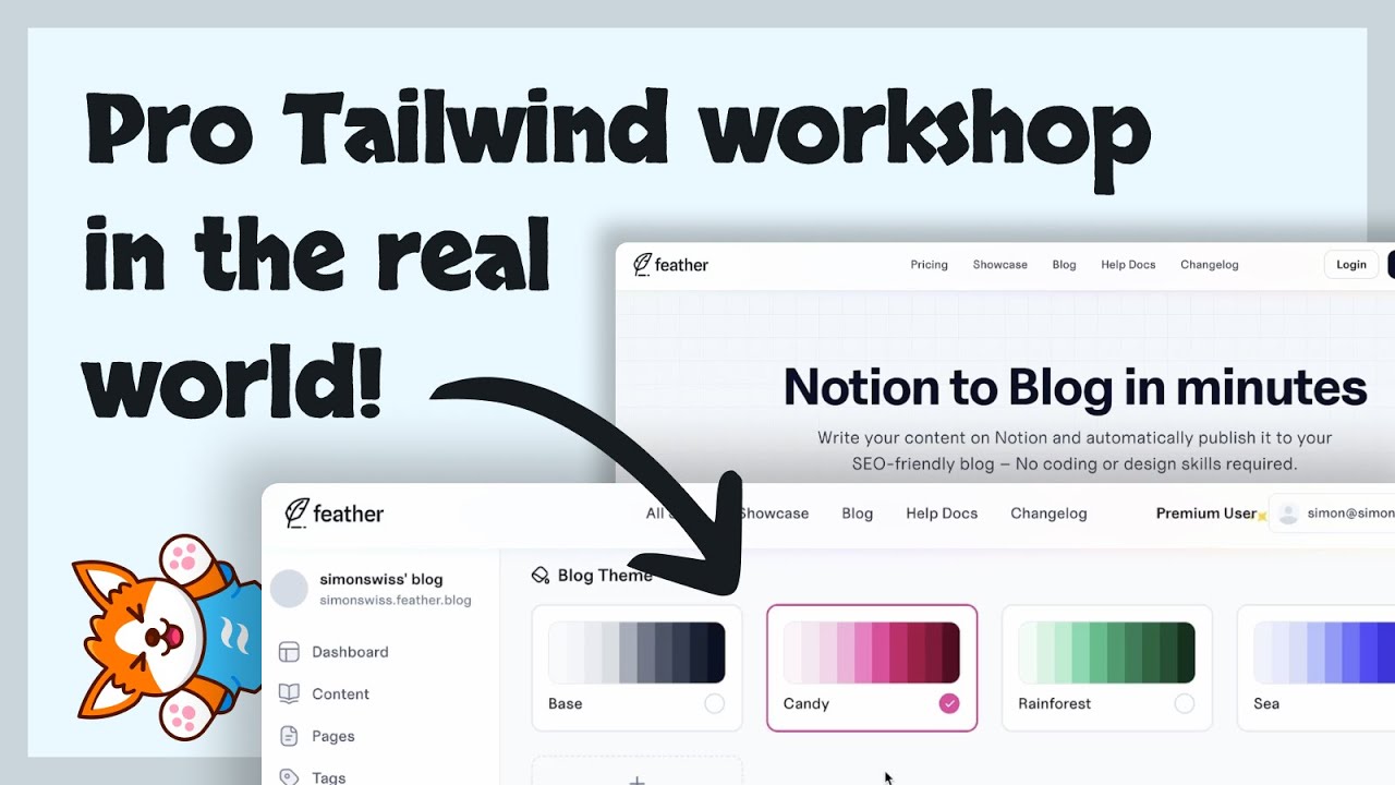 My Pro Tailwind Workshop Applied in A Real-World SaaS App - YouTube