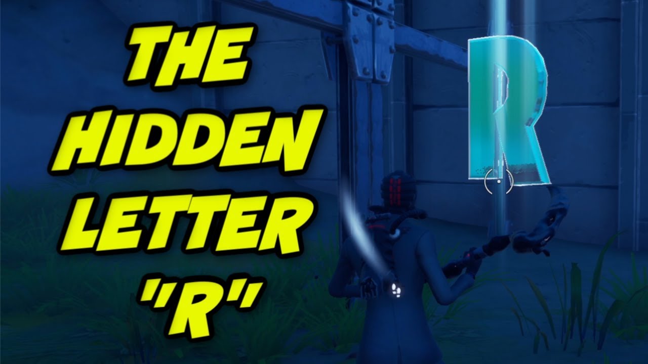 *NEW* FORTNITE HIDDEN LETTER "R" - YouTube