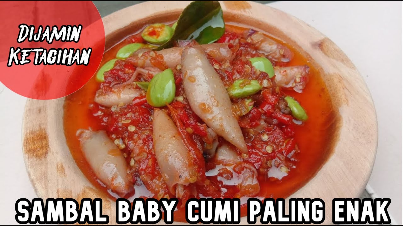 Cara membuat sambel baby cumi pedas dan enak - YouTube