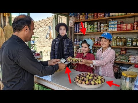 Orphan girls sell figs to earn money: Struggle for survival