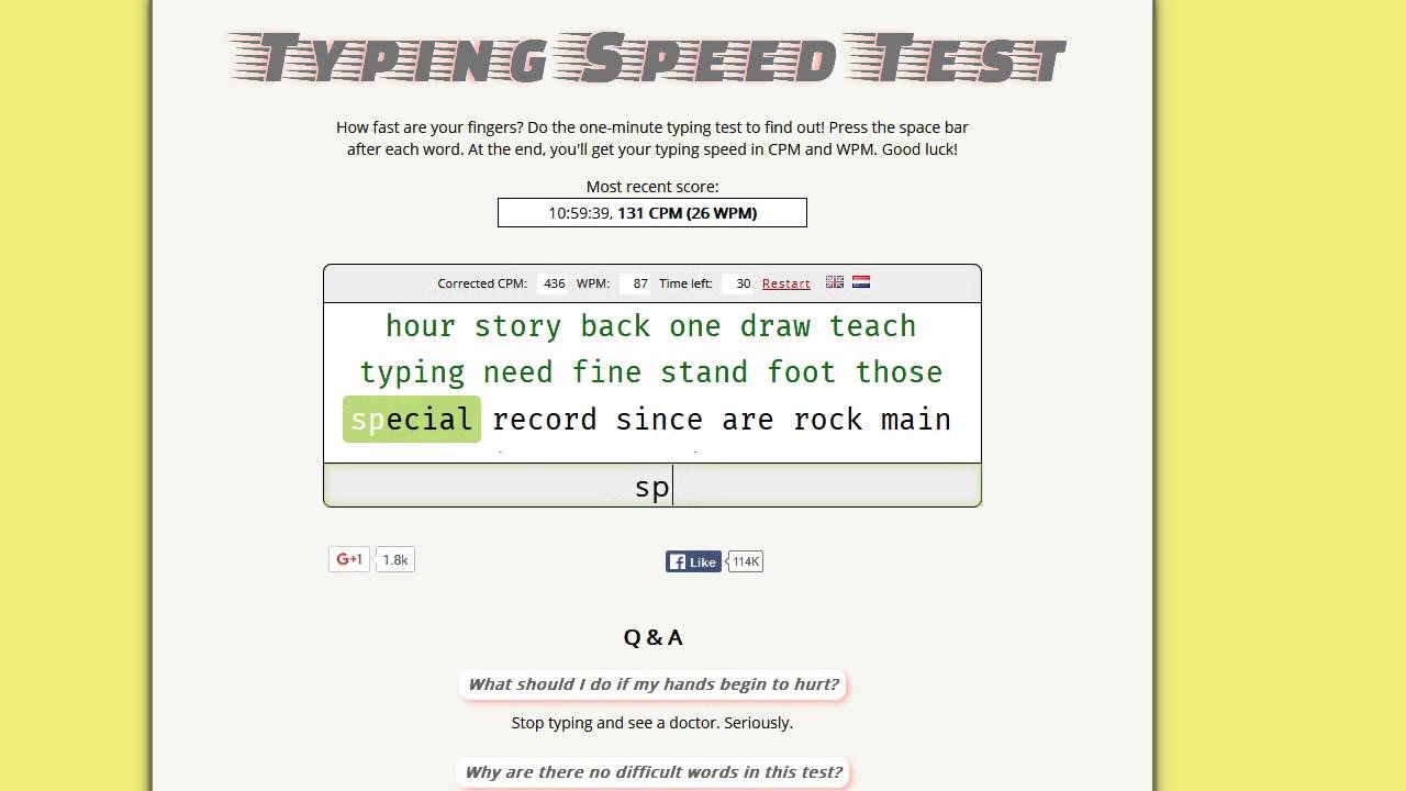 Typing Test - 78 WPM. - YouTube