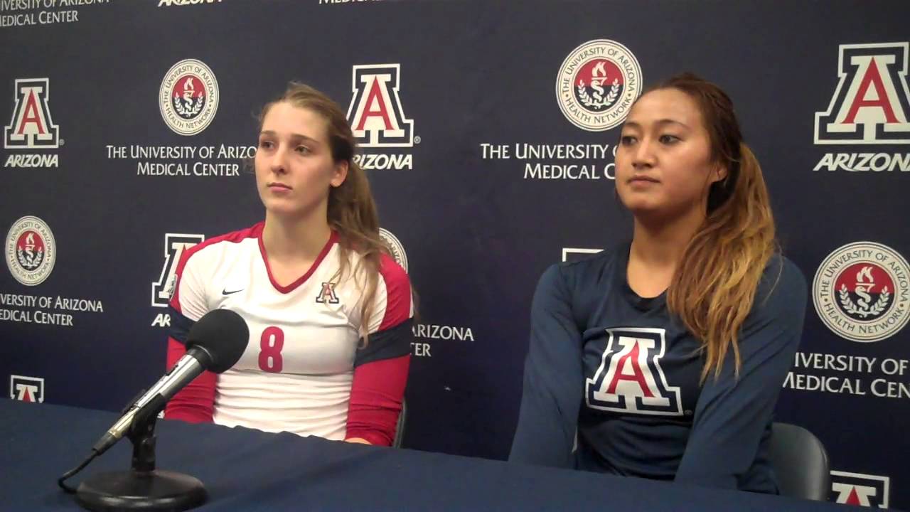 Arizona Volleyball Rachel Rhoades and Jane Croson vs. Eastern Kentucky ...
