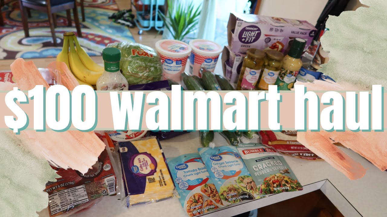$100 Walmart Grocery Haul | Final Haul for March 2024 | Family of 4 ...