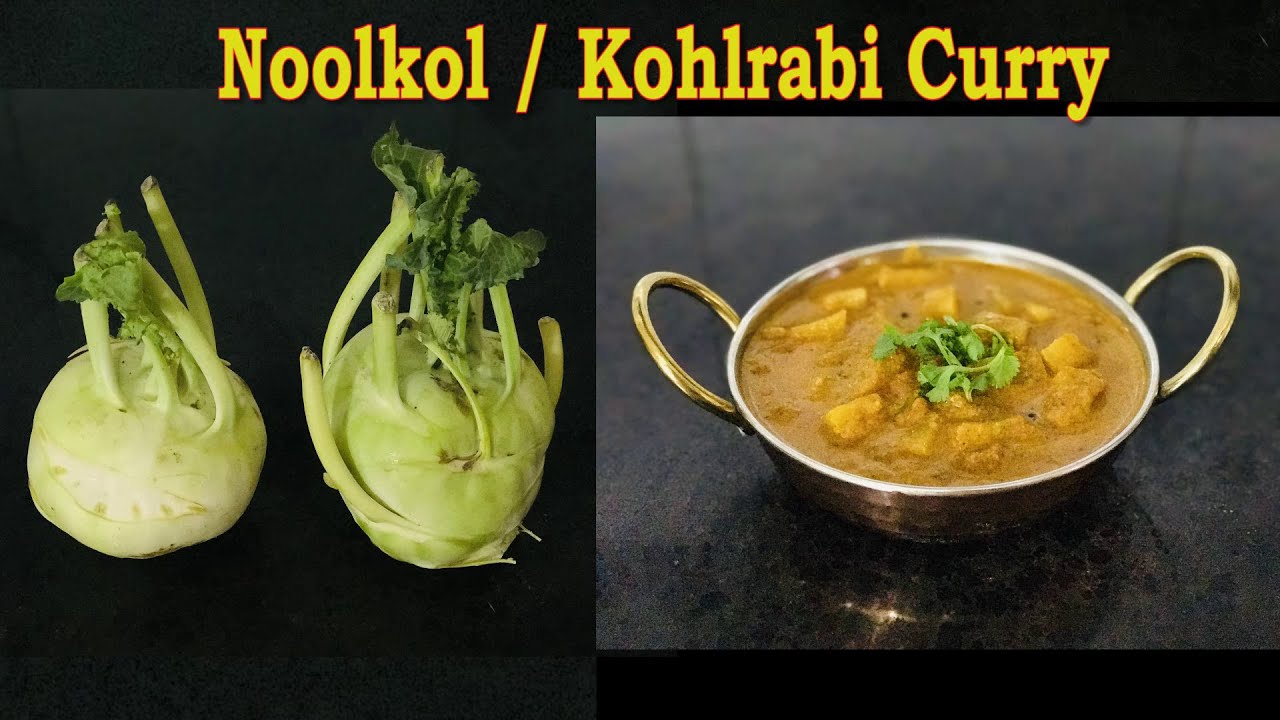 നൂൽകോൽ കറി| Noolkol Curry/Kulambu| Kohlrabi Recipe In malayalam | Knol ...