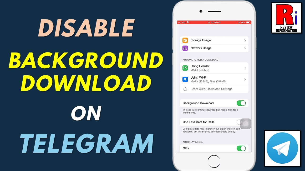 How to Disable Background Download on Telegram Messenger - YouTube