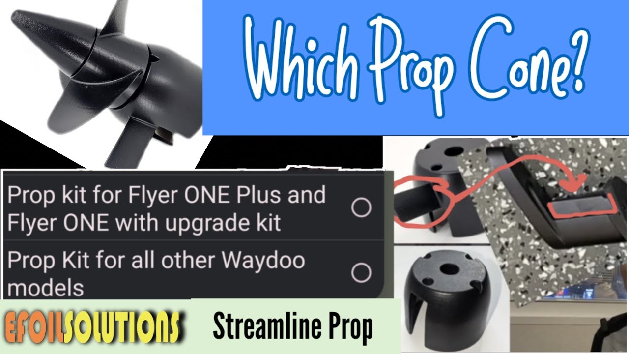 Streamline Prop Cones Explained - Which Fits YOUR Waydoo eFoil Best ...