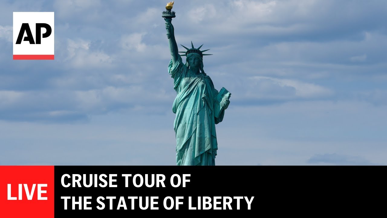 LIVE: Cruise tour of the Statue of Liberty in New York - YouTube