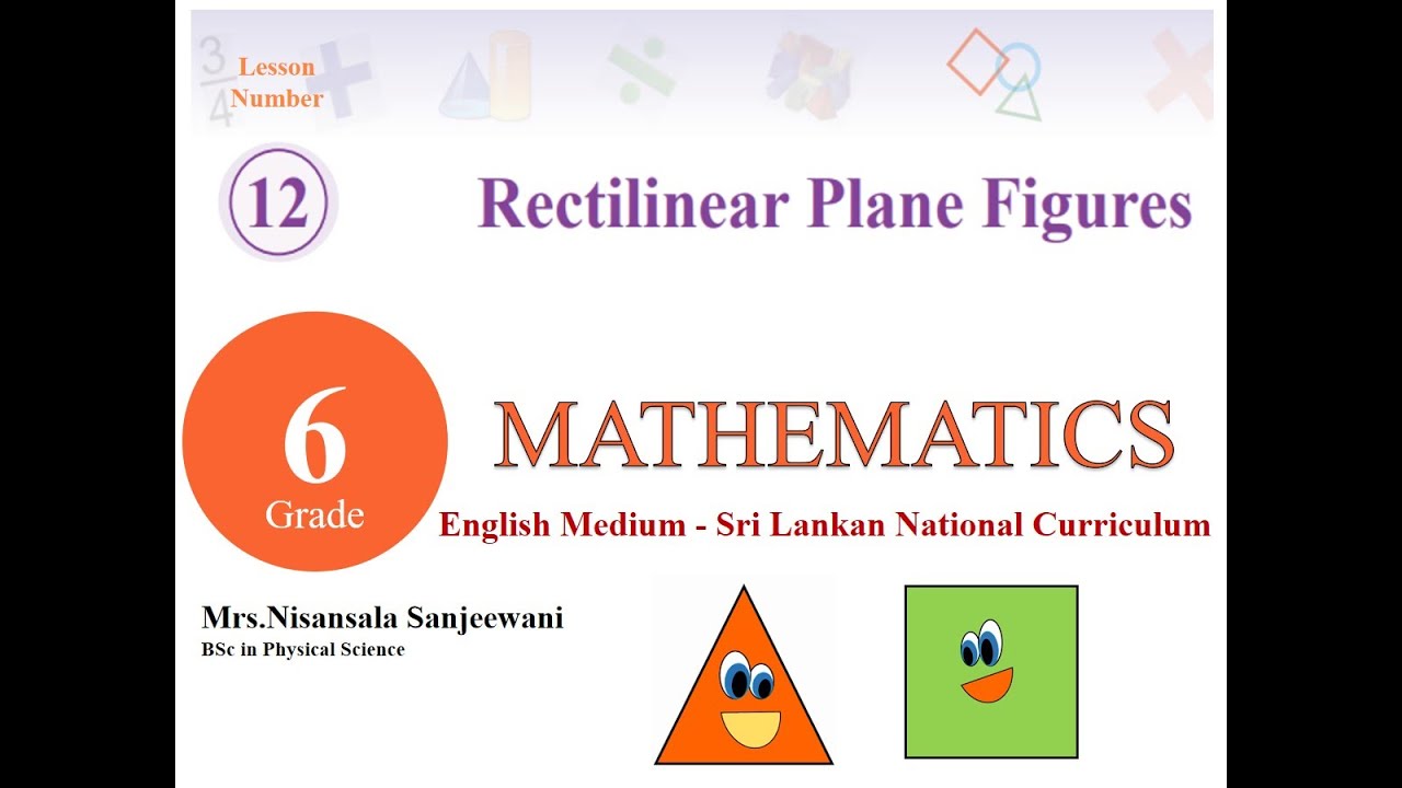 Rectilinear Plane Figures - Grade 6 - 12th lesson - English Medium ...