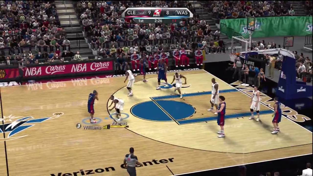 NBA 2K10 (Xbox 360) Gameplay: Washington Wizards vs. Cleveland ...