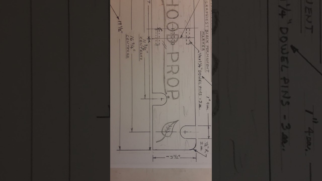 1931 Ford Model A Hood Prop drawing - YouTube