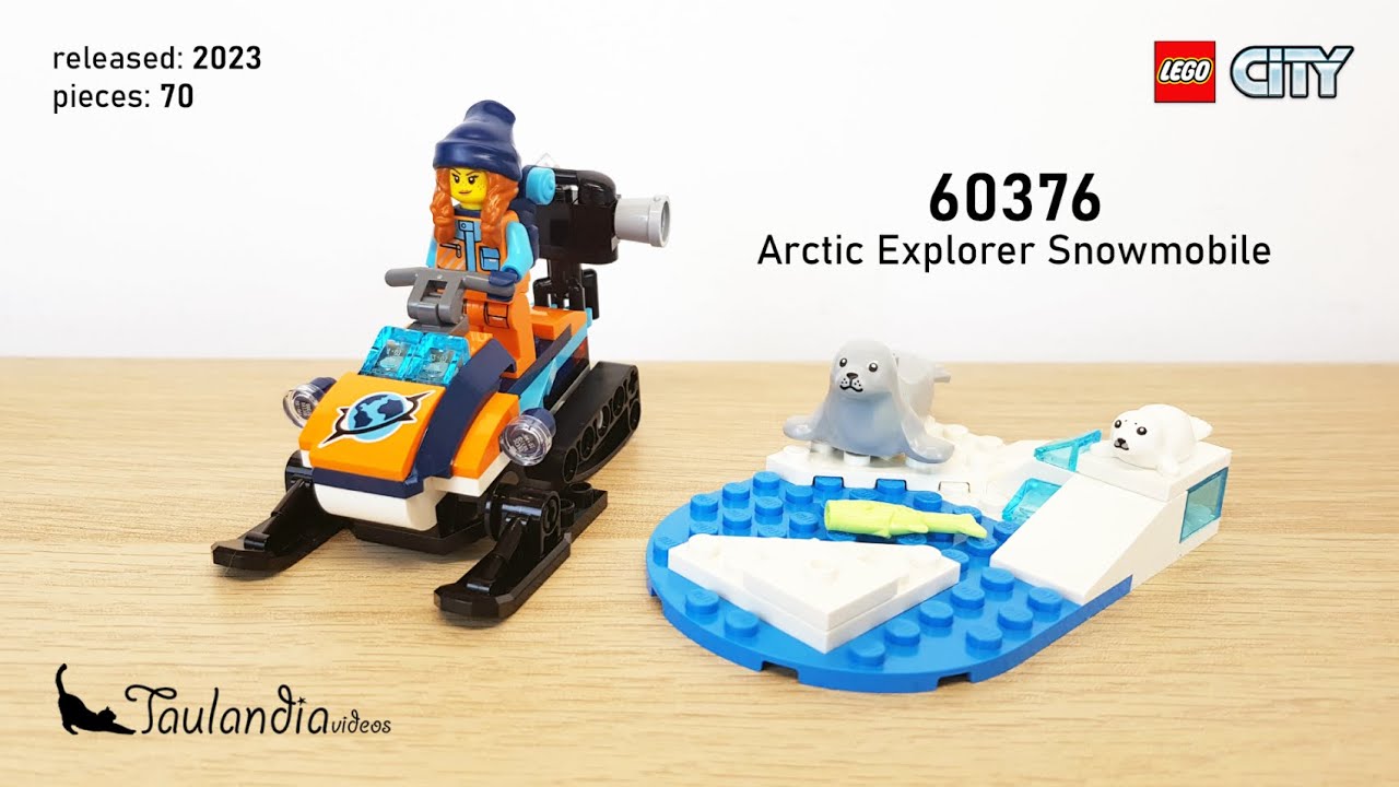 LEGO City Arctic 60376: Arctic Explorer Snowmobile (2023) - Unboxing ...
