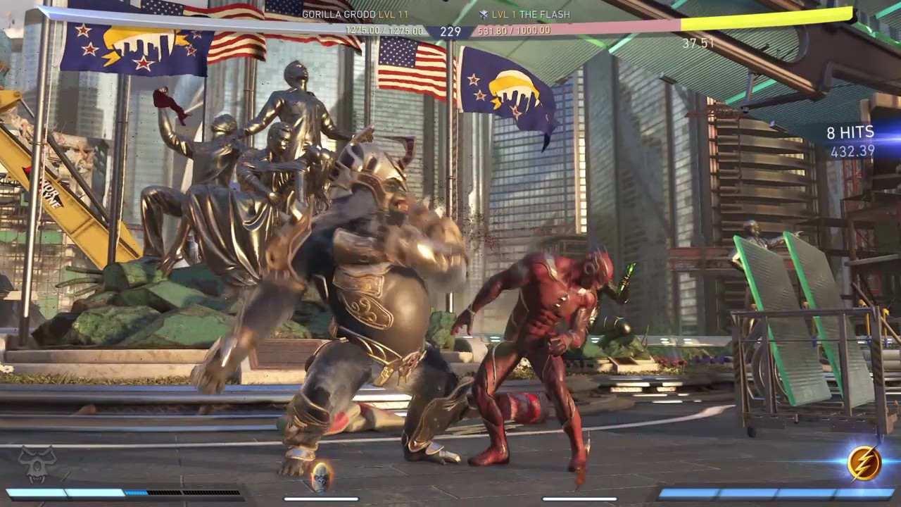 Injustice 2 — Gorilla Grodd vs. The Flash - YouTube