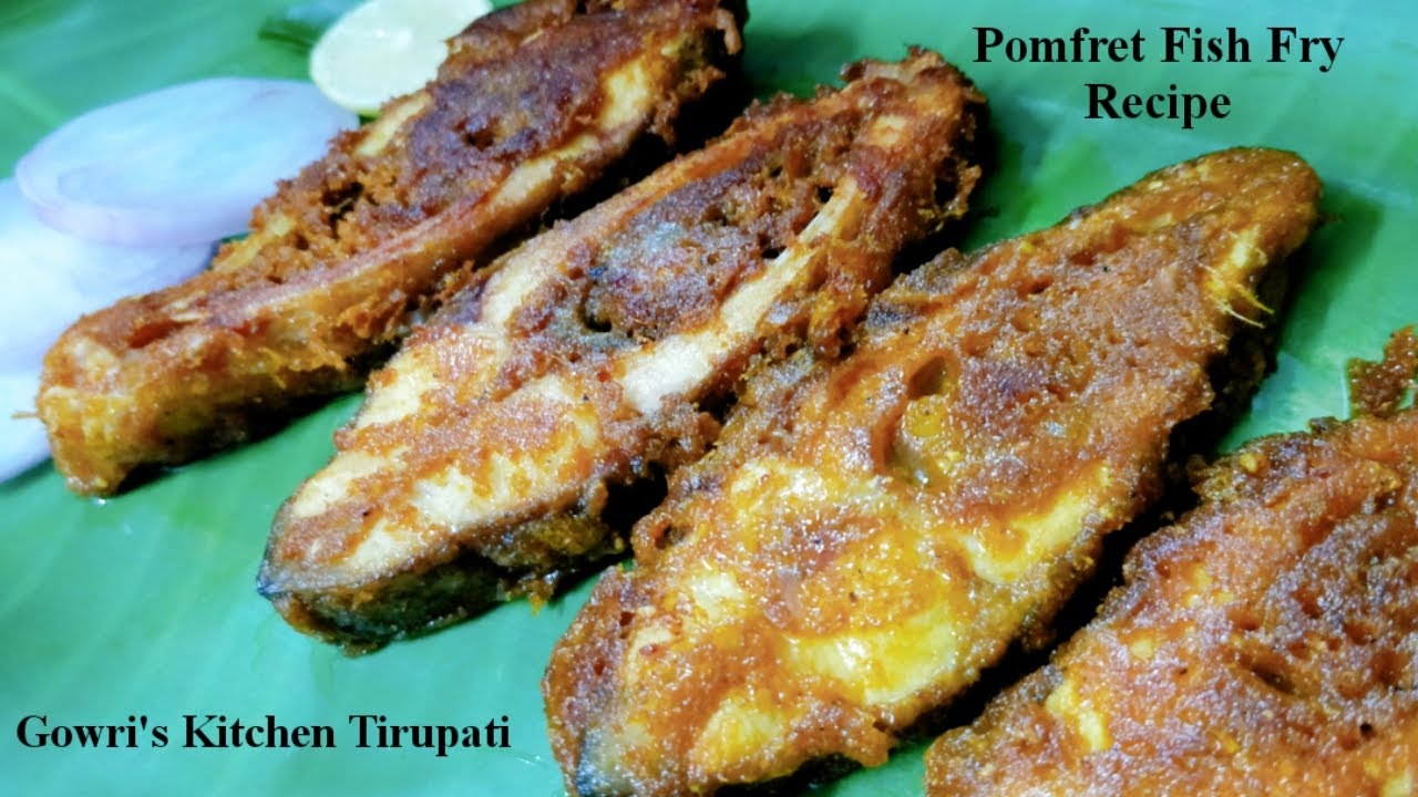Pomfret Fish Fry Recipe || Chandhuva Fish Fry - YouTube