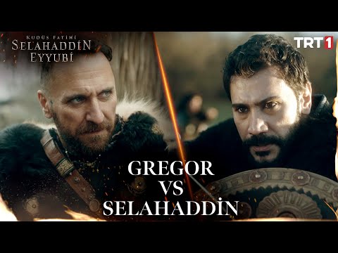 Selahaddin ve Gregor'un Savaşı #1🔥 - Kudüs Fatihi Selahaddin Eyyubi Özel Sahneler @trt1
