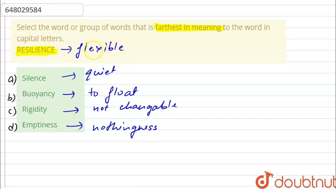 Select The Word Or Group Of Words That Is Farthest In Meaning To The select-the-word-or-group-of-words-that-is-farthest-in-meaning-to-the
