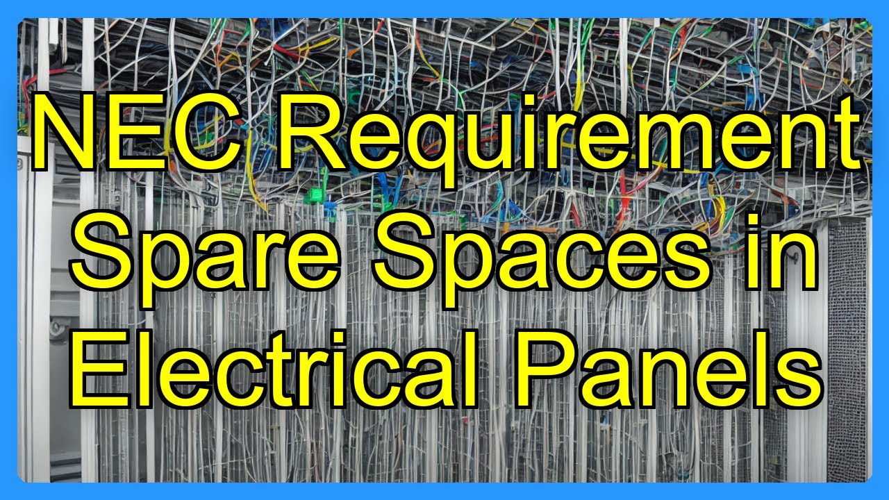 NEC Requirement Spare Spaces in Electrical Panels - YouTube