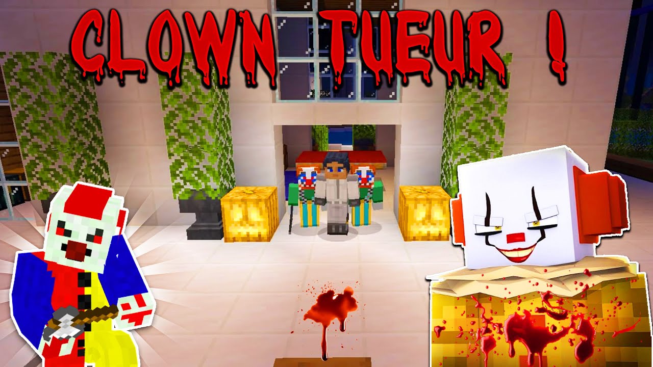 L'HISTOIRE DU CLOWN TUEUR ! COURT METRAGE RP FILM MINECRAFT HORREUR ...