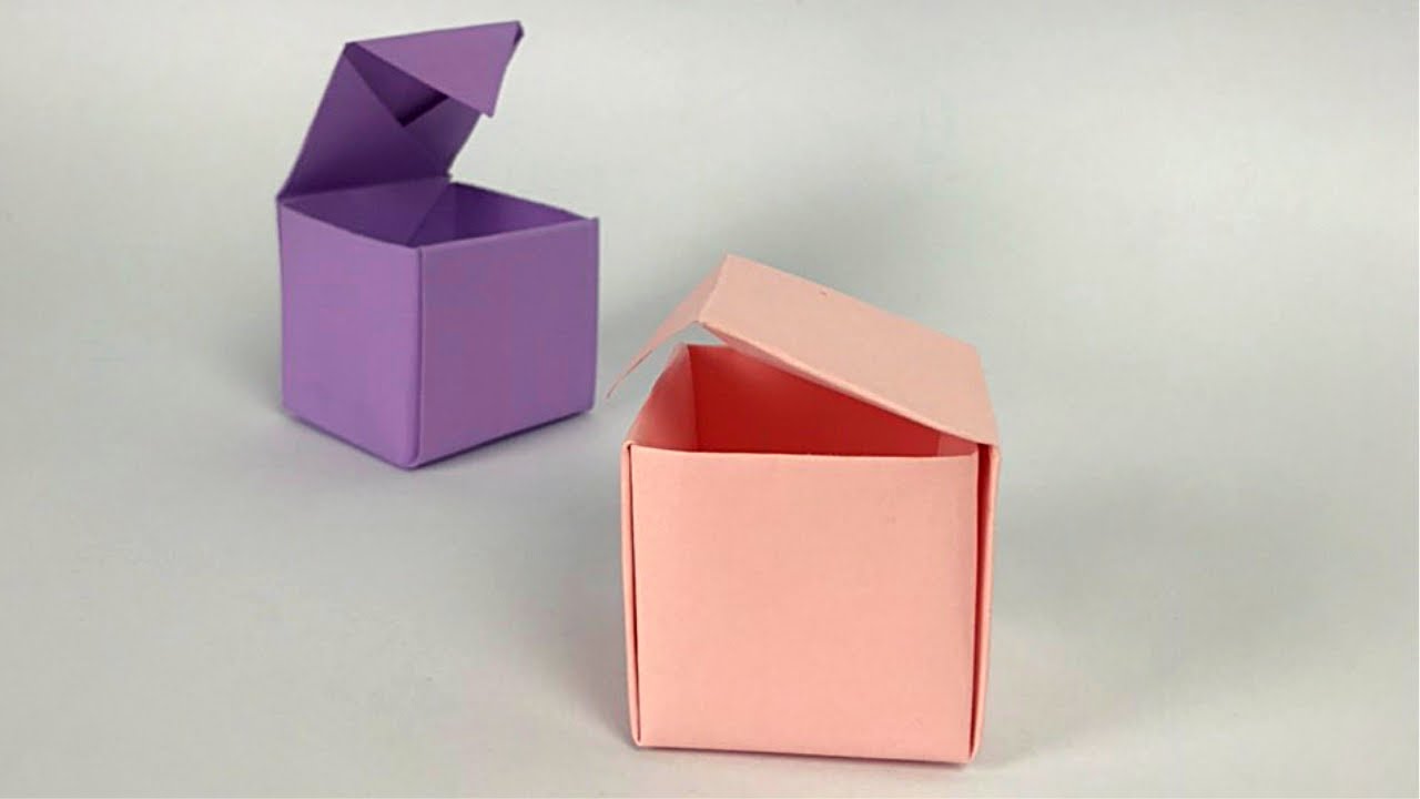How To Make Paper Box That Opens And Closes | Paper Gift Box Origami ...