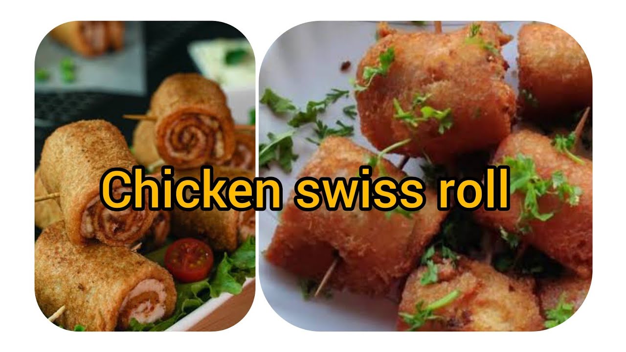 Easy tasty chicken swiss roll recipe#make yummy recipes with me - YouTube