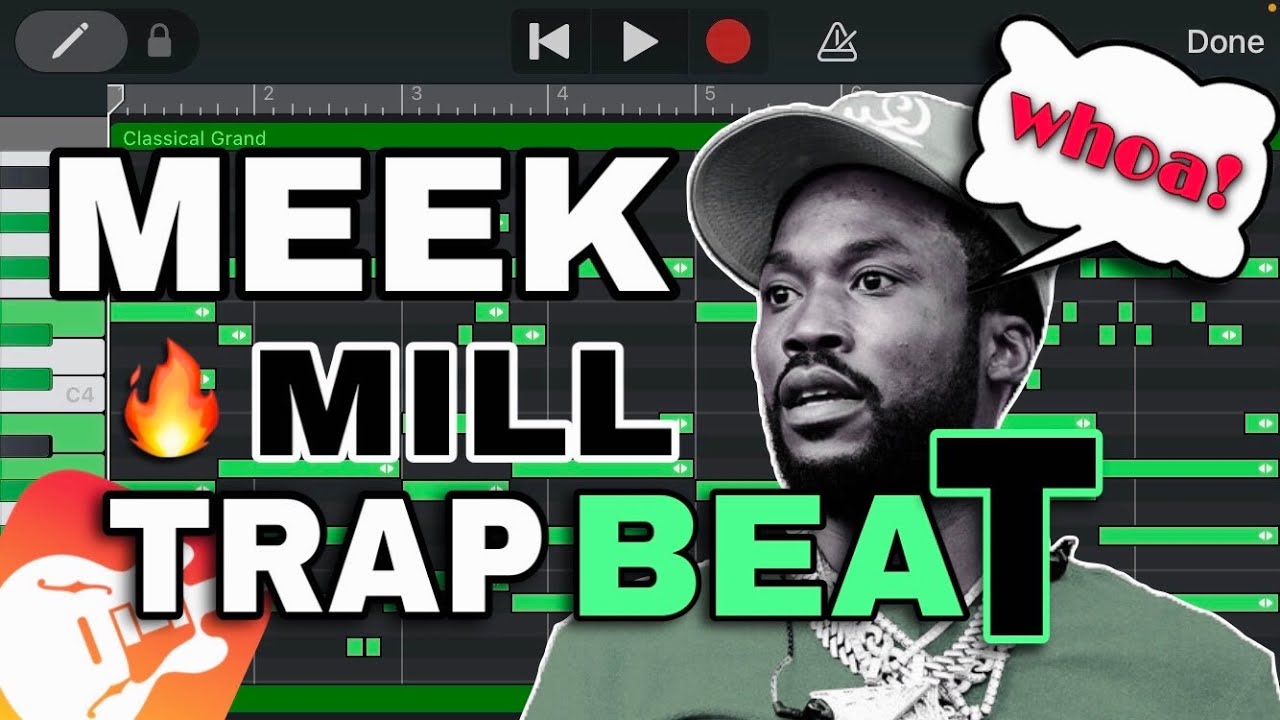 How To Make A Lit Meek Mill Trap Beat On GarageBand iOS (iPad/iPhone) - YouTube