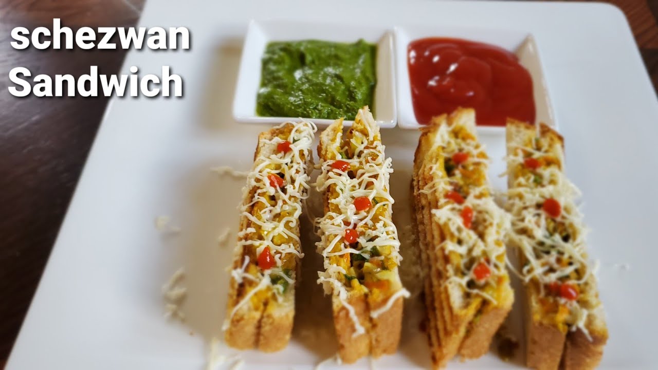 Schezwan Sandwich | Schezwan Sandwich Street Style | Mix Veg Grill ...