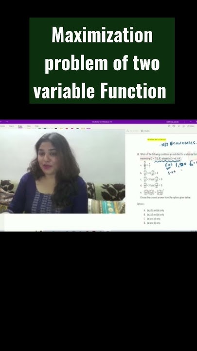 Maximization problem of two variable Function #shorts #exam #phd #exam ...