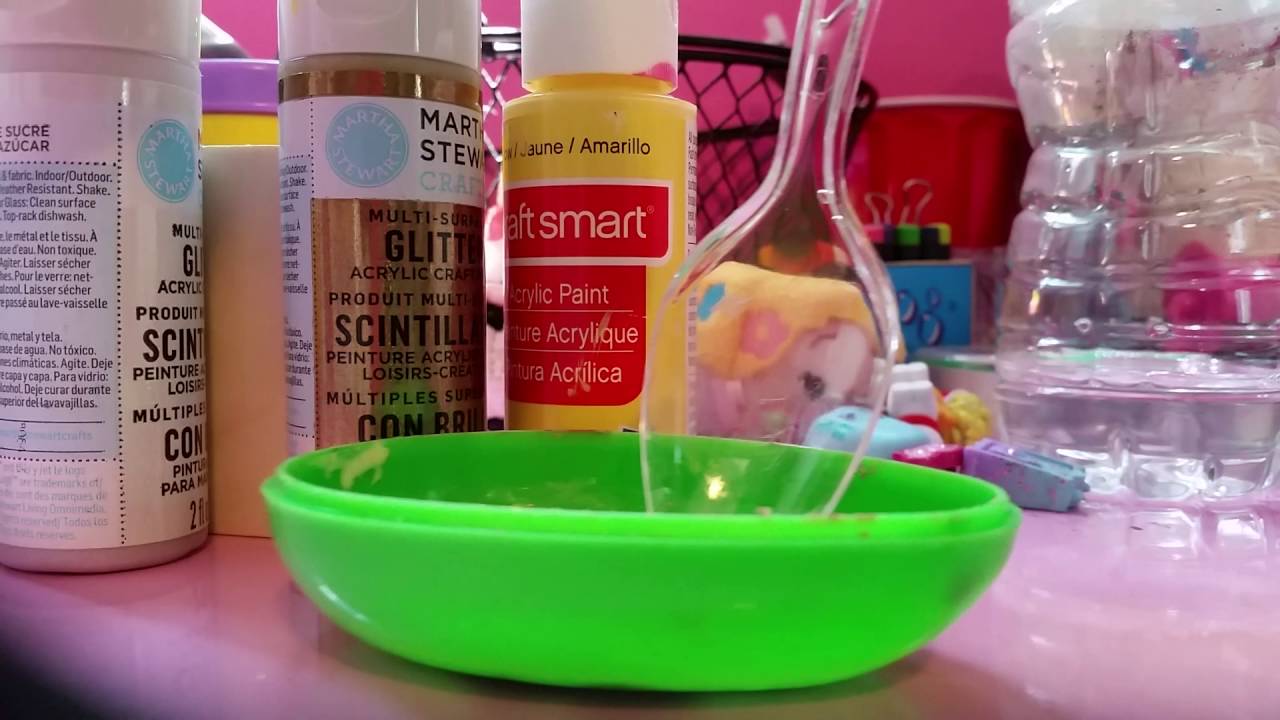 How To Make Pixie Dust Slime With Glue And Luandry Detergent - YouTube