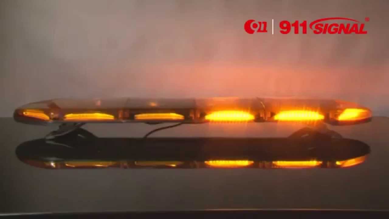 911 Signal Warrior LED Lightbar Demonstration video - YouTube