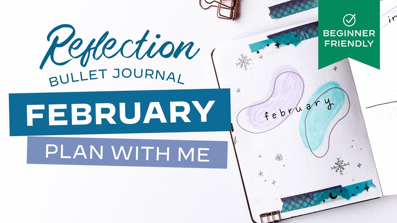 Reflection Bullet Journal PLAN WITH ME + Doodle Tutorial for Beginners ...