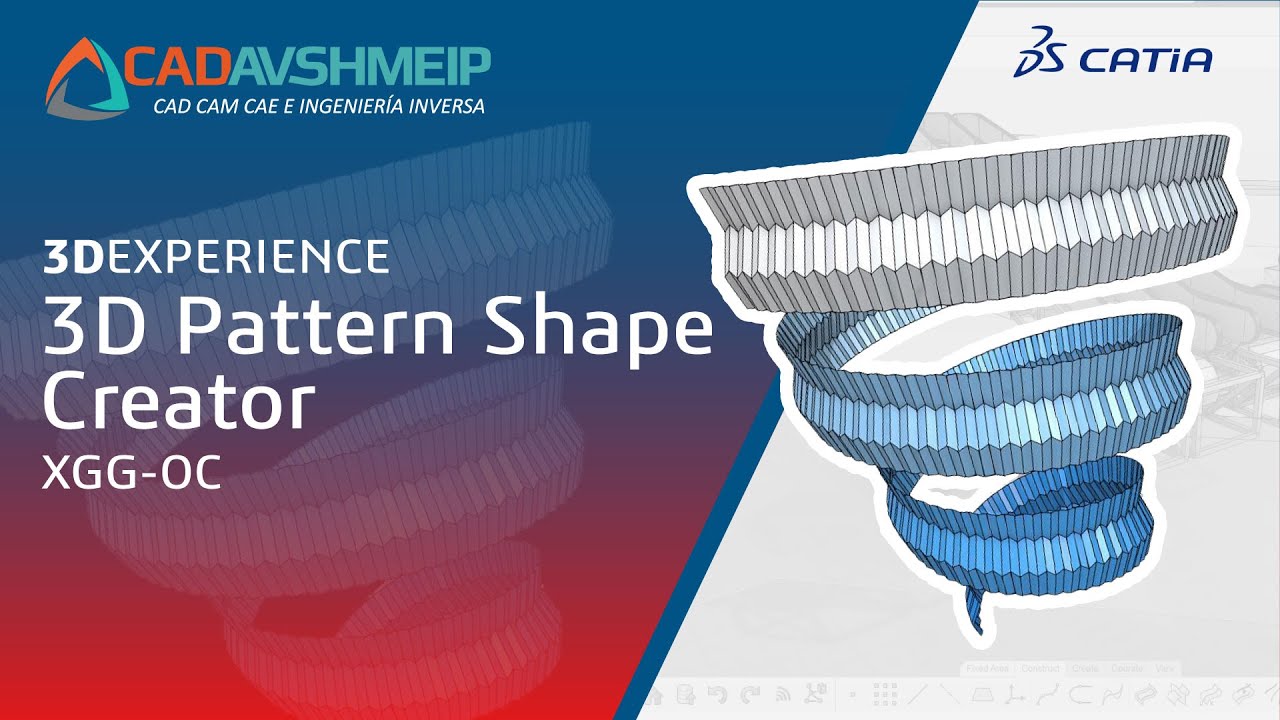 3DEXPERIENCE CATIA 3D Pattern Shape Creator Role XGG-OC - YouTube