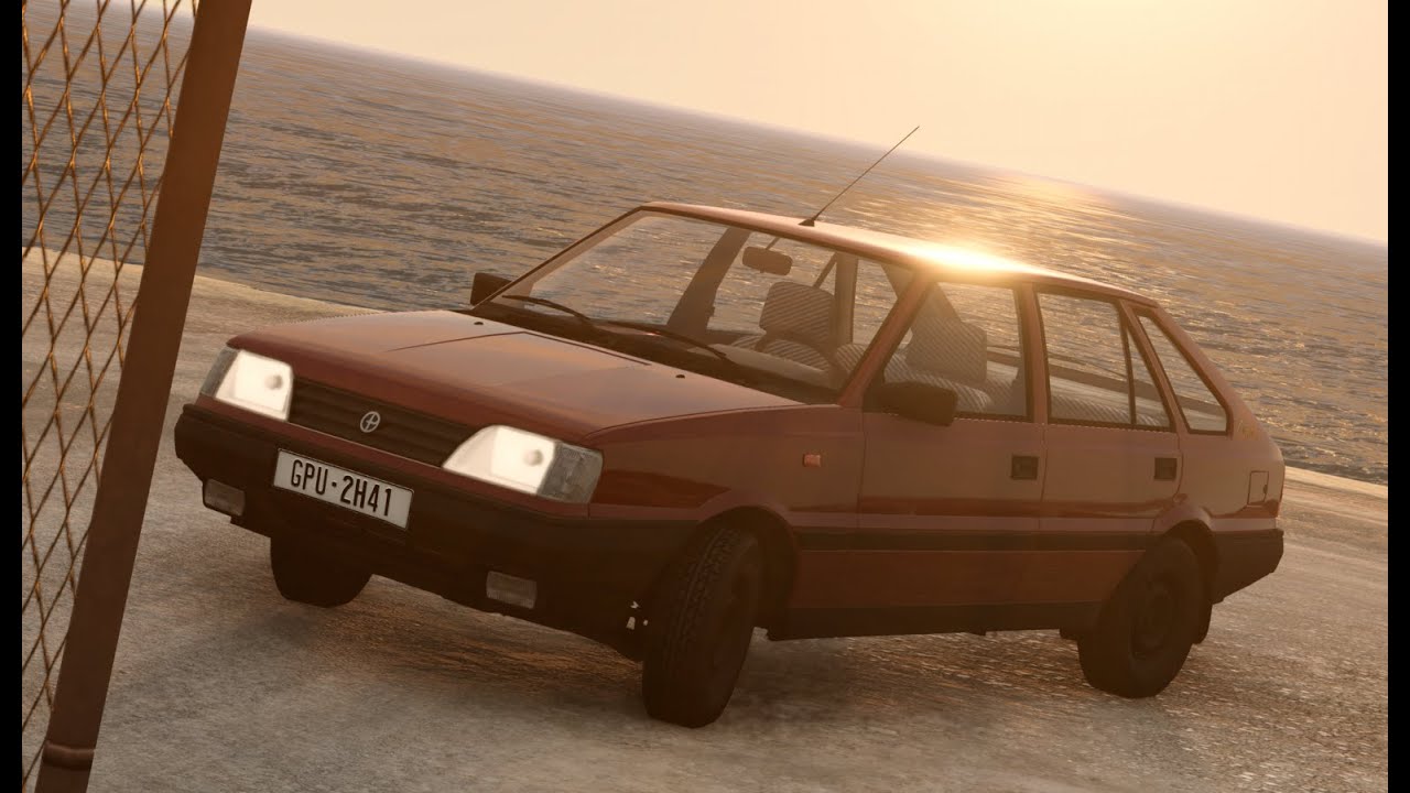 FSO Polonez VS Powódź // BeamNG.drive - YouTube