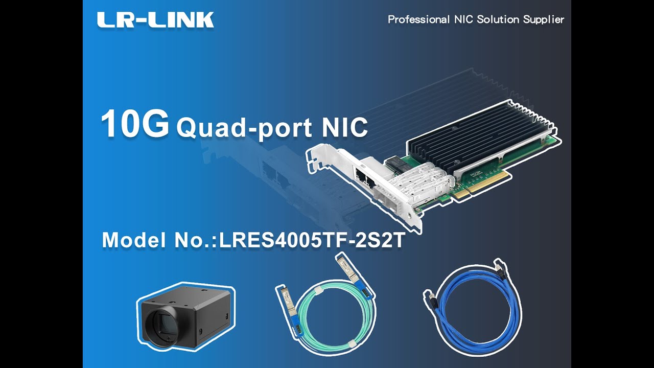 10G Ethernet Network Adapter With Copper And Fiber Ports Intel X710
